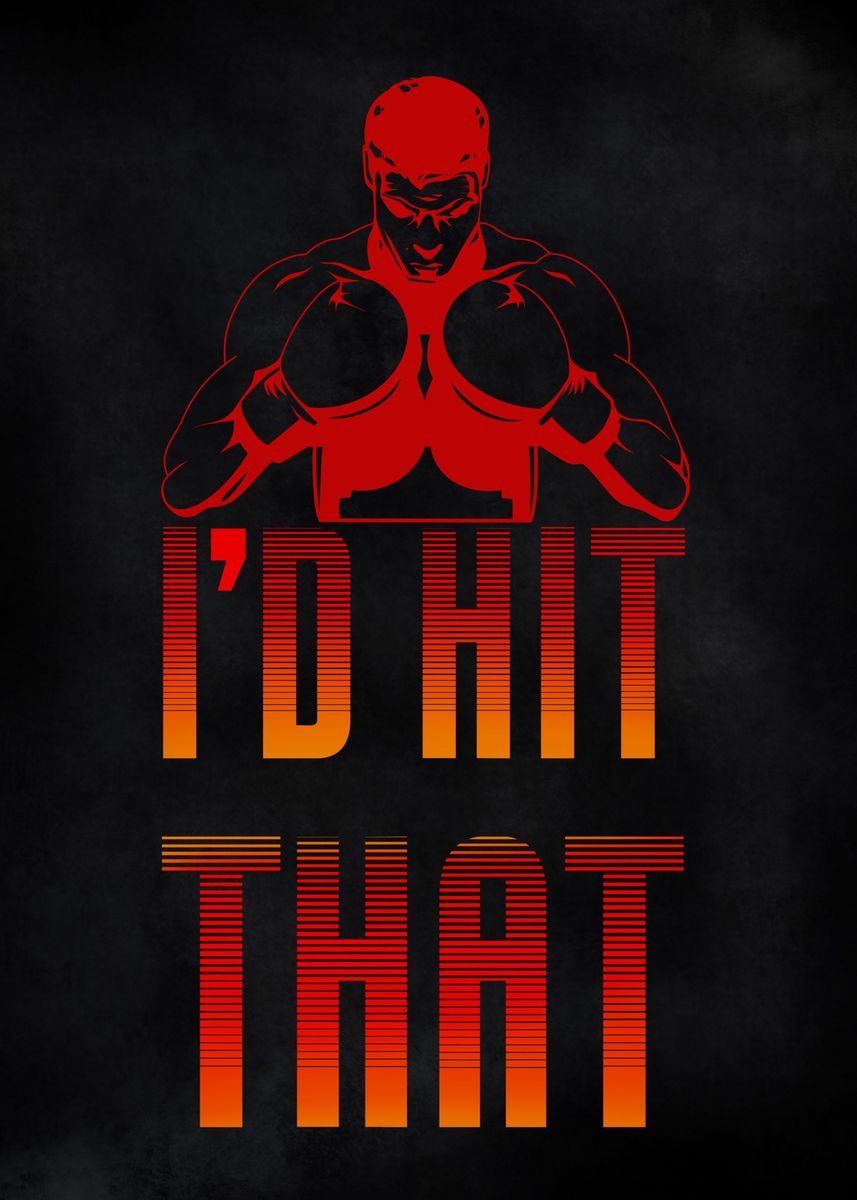 'Funny Boxing MMA Fighter' Poster, picture, metal print, paint by ...