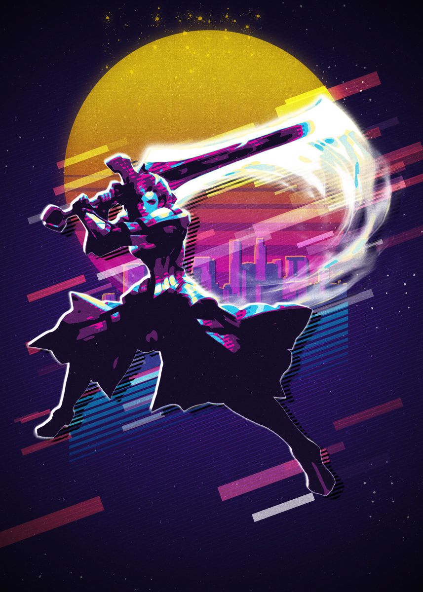 'MOBA Multiplayer Online B' Poster, picture, metal print, paint by ...