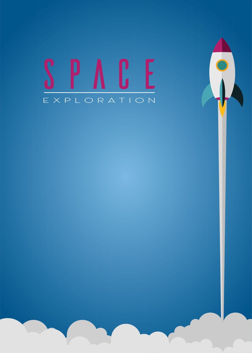 'Space Exploration' Poster, picture, metal print, paint by Jack | Displate