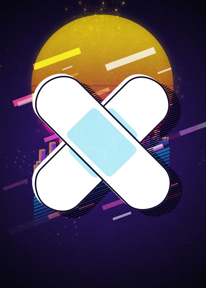 'Doctor' Poster, picture, metal print, paint by Neon Art Glowing | Displate