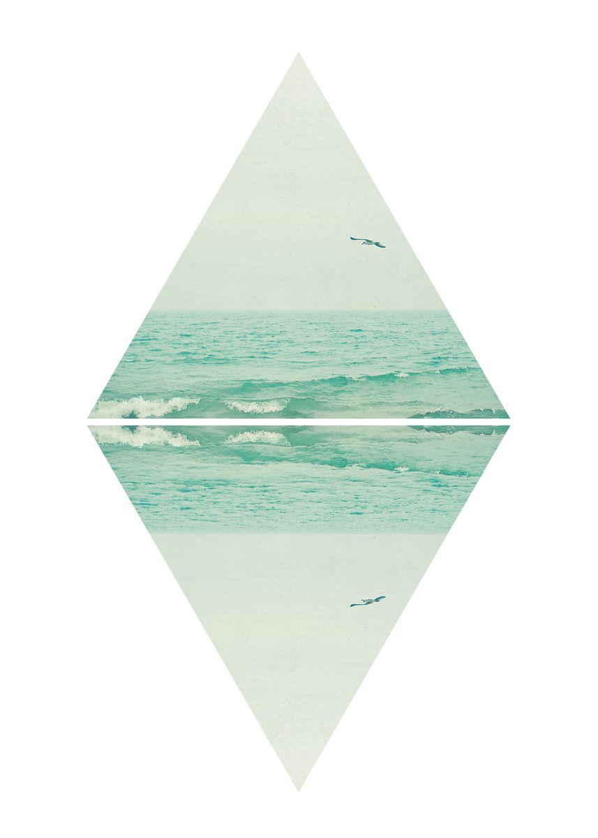 'Parallel Waves' Poster by Cassia Beck | Displate