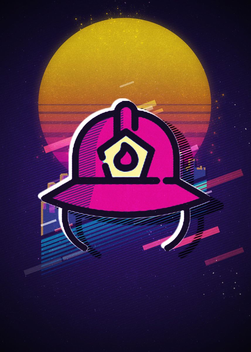 'Fireman' Poster by Water | Displate