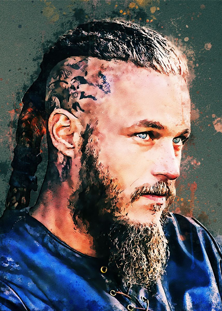'Ragnar Lothbrok' Poster, picture, metal print, paint by Brian John ...