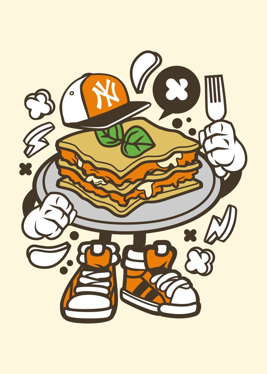 'Mr Sandwich' Poster by Chris Simmons | Displate