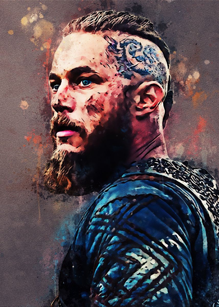 'Ragnar Lothbrok' Poster, picture, metal print, paint by Brian John ...