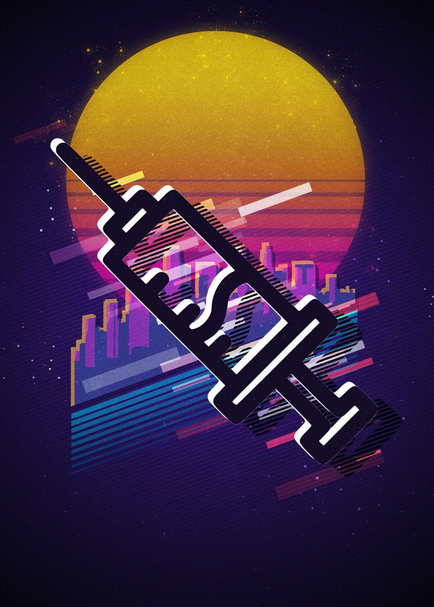 'Doctor' Poster, picture, metal print, paint by Neon Art Glowing | Displate