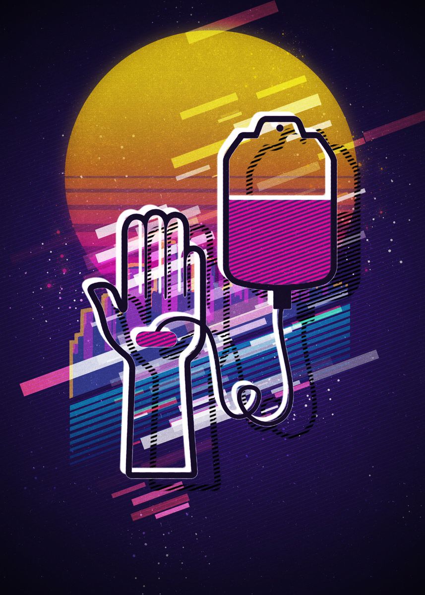 'Doctor' Poster, picture, metal print, paint by Neon Art Glowing | Displate