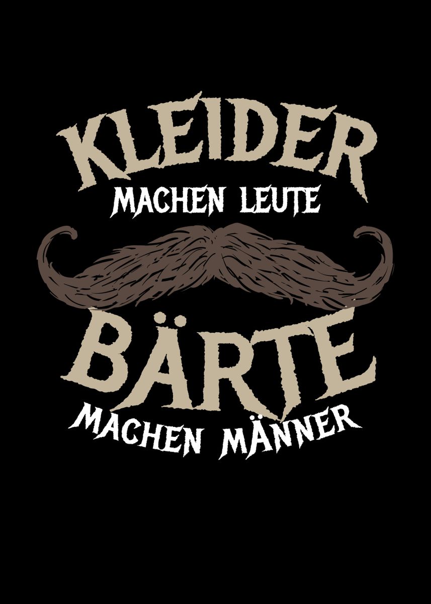 'Beards Made Men Bearded' Poster, picture, metal print, paint by Mooon ...