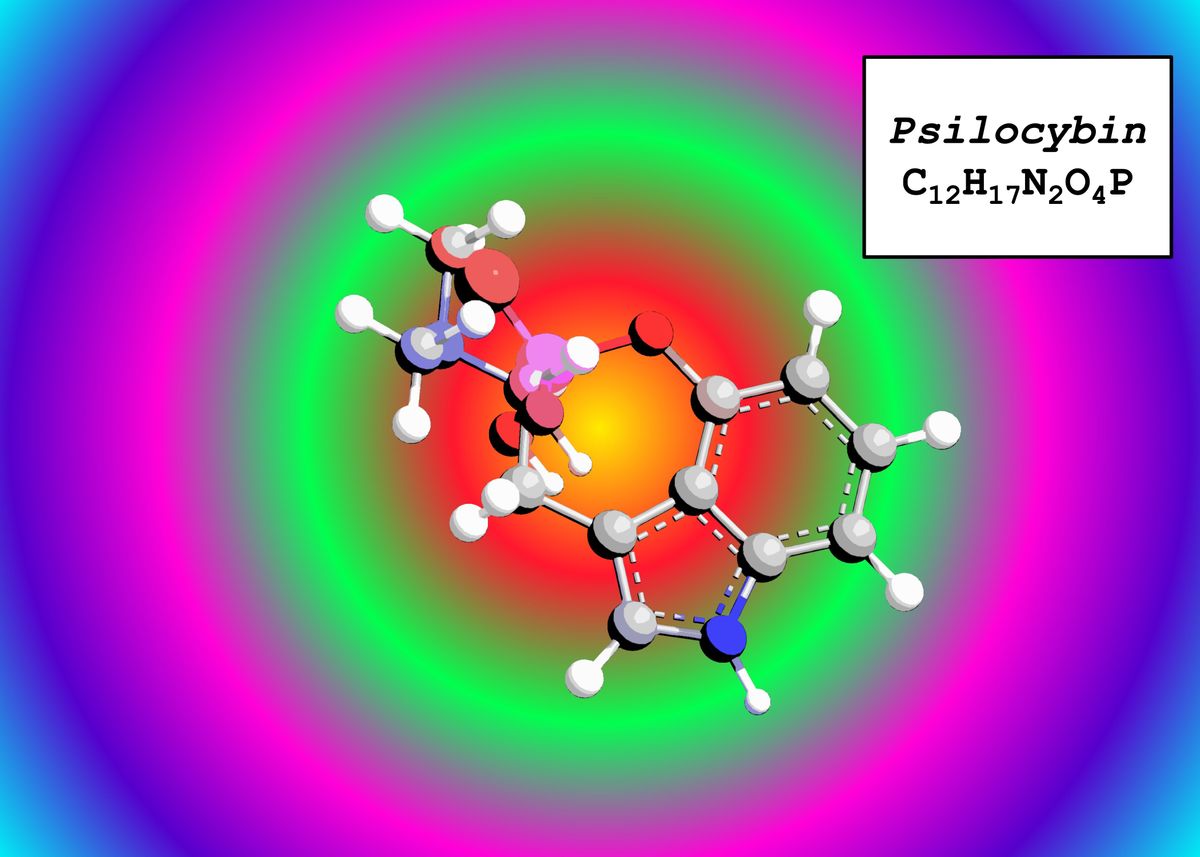 'Psilocybin' Poster by ChemECool | Displate