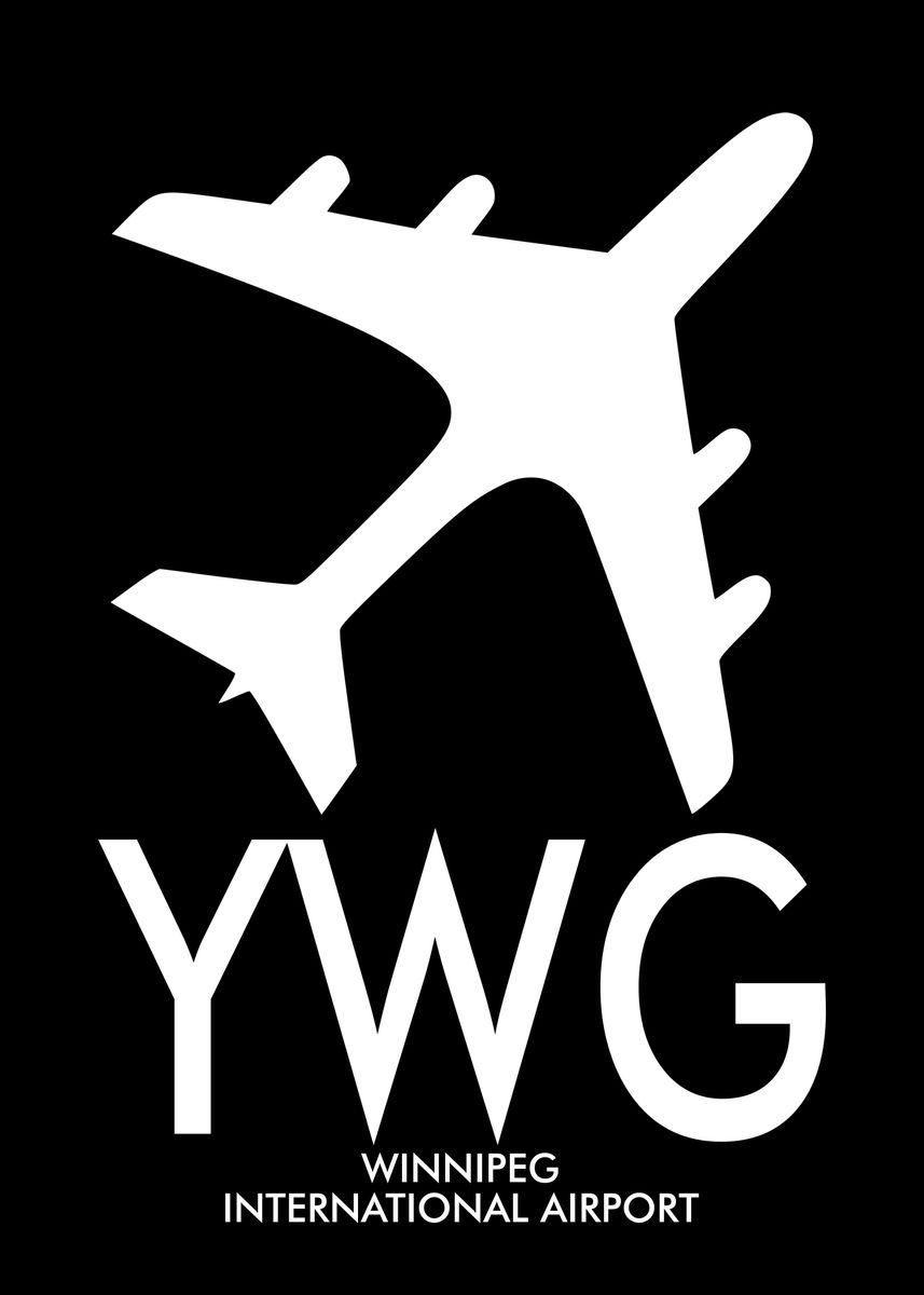 'WINNIPEG AIRPORT YWG' Poster by Atomic Chinook | Displate