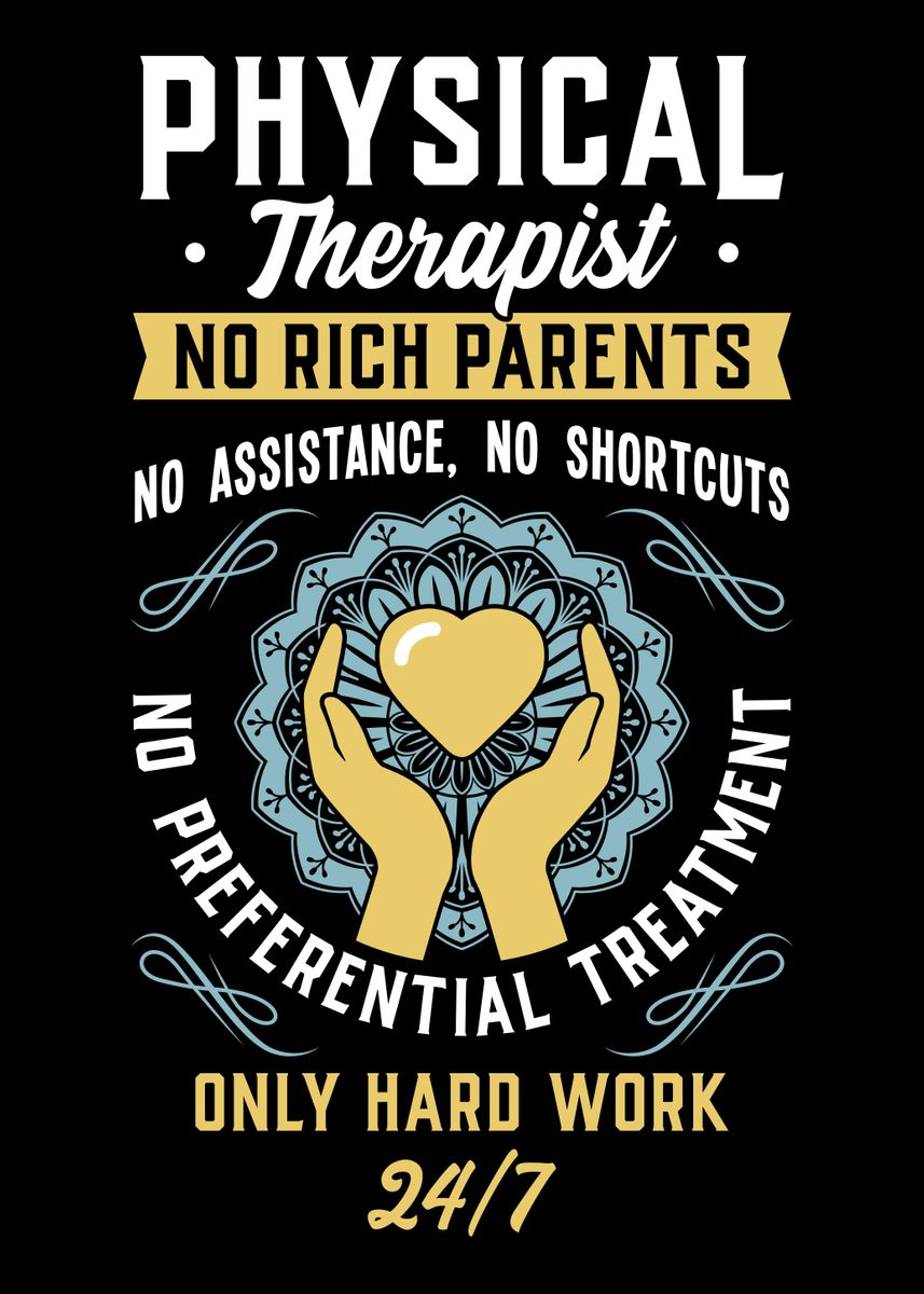 'Physical Therapist' Poster, picture, metal print, paint by platenum ...