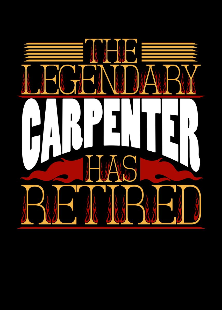 'Retired Carpenter' Poster, picture, metal print, paint by Shiva121 ...