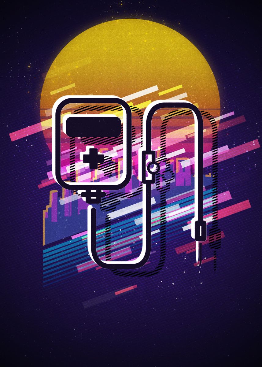 'Doctor' Poster, picture, metal print, paint by Neon Art Glowing | Displate