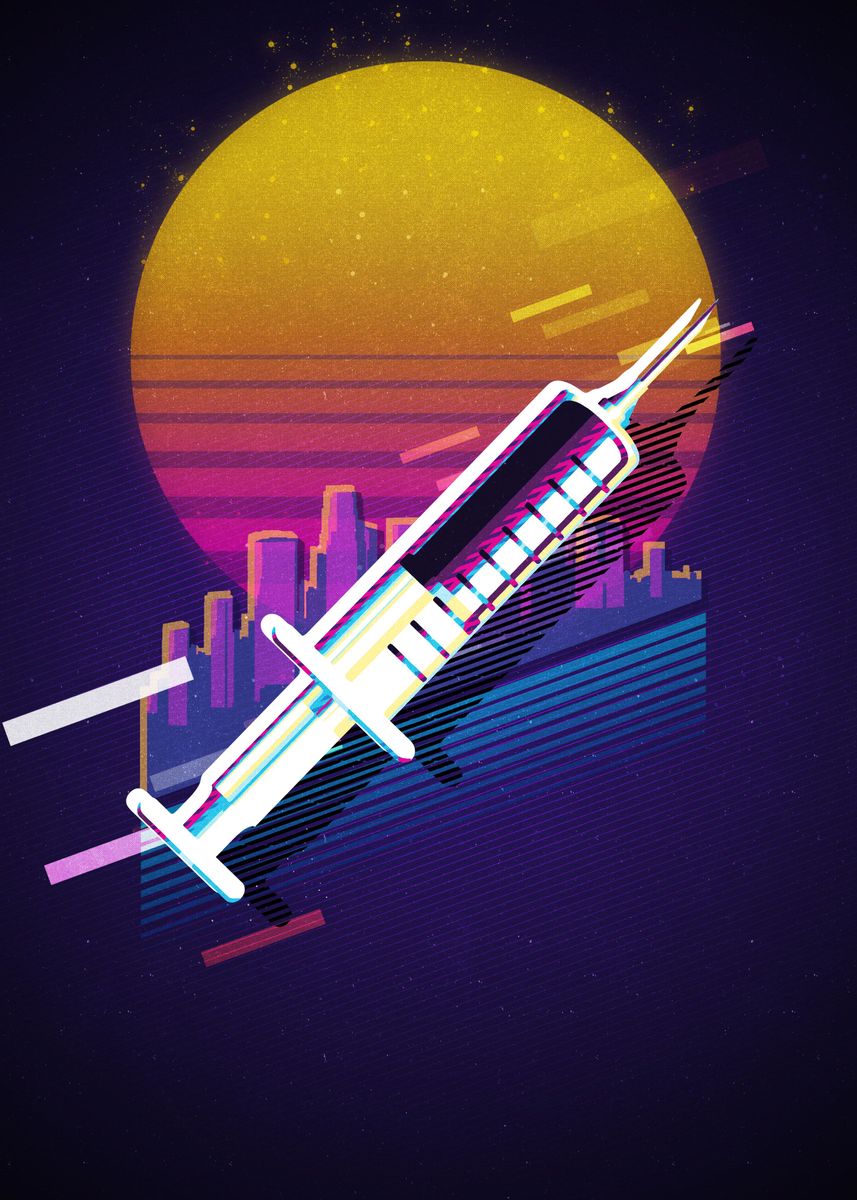 'Doctor' Poster, picture, metal print, paint by Neon Art Glowing | Displate