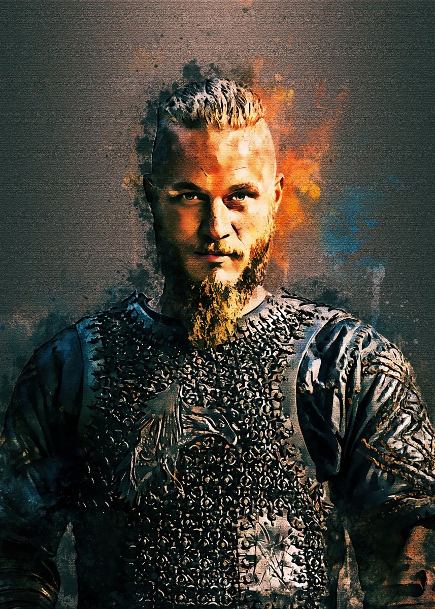 'Ragnar Lothbrok' Poster, picture, metal print, paint by Brian John ...