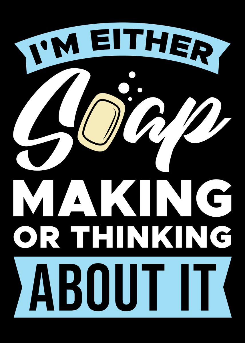 'Soap Making' Poster, picture, metal print, paint by platenum | Displate