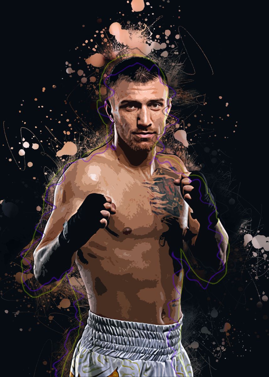 'Vasyl Lomachenko' Poster, picture, metal print, paint by ONONMADE ...