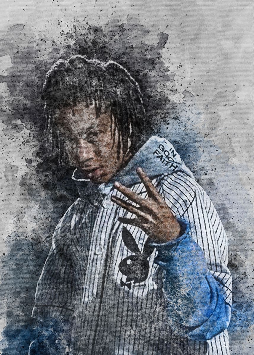 'YBN Nahmir' Poster, picture, metal print, paint by BQY STUDIO | Displate