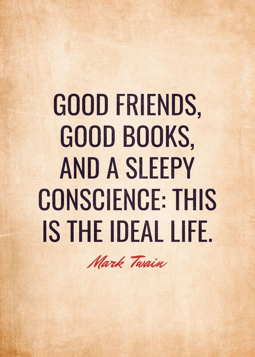 'Quotes Mark Twain' Poster, picture, metal print, paint by Dicky ...