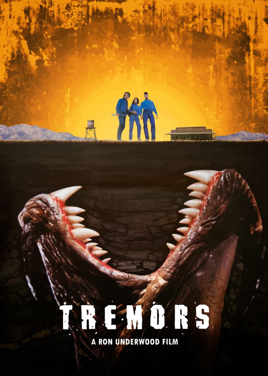 'Tremors' Poster, picture, metal print, paint by Bo Kev | Displate
