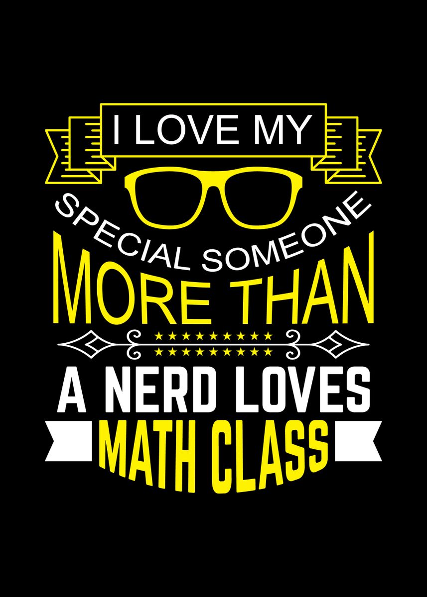 'Nerd Math Couple' Poster by Norden | Displate