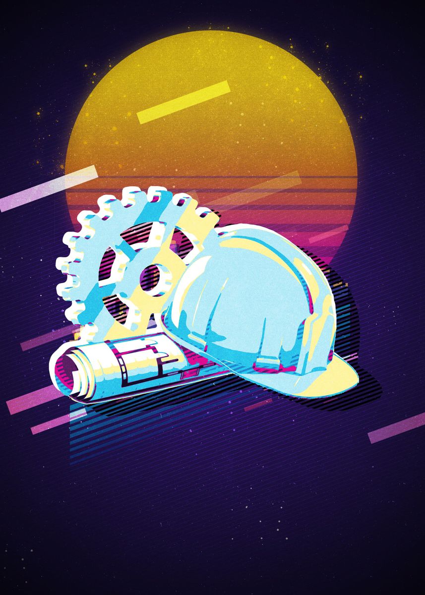 'Mechanical engineer' Poster, picture, metal print, paint by Water ...