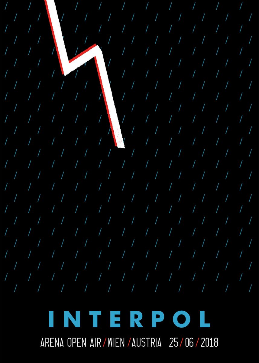 'Interpol in Vienna' Poster, picture, metal print, paint by Adelina ...