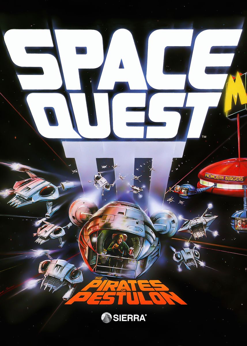 'Space Quest 3' Poster, picture, metal print, paint by ...