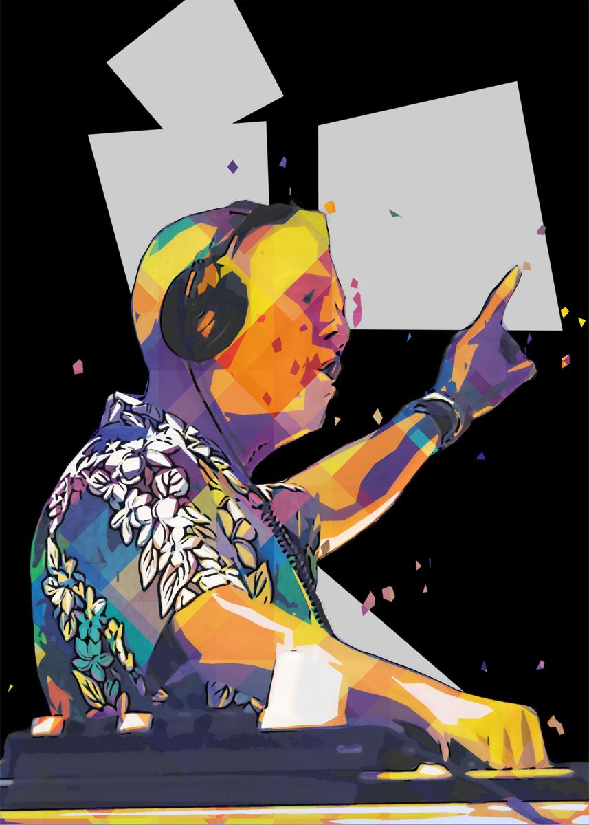 'Fatboy Slim' Poster, picture, metal print, paint by MDA STUDIO | Displate