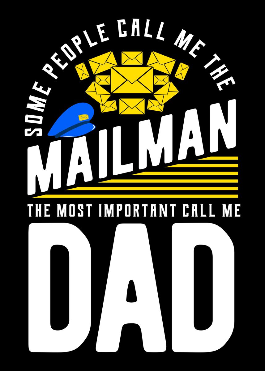 'Postman' Poster, picture, metal print, paint by Hexor | Displate