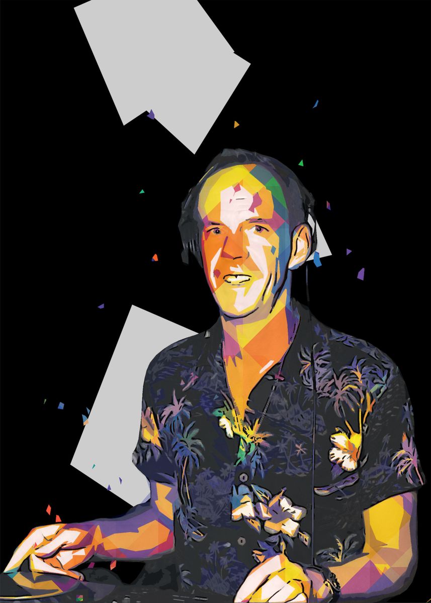 'Fatboy Slim' Poster, picture, metal print, paint by MDA STUDIO | Displate