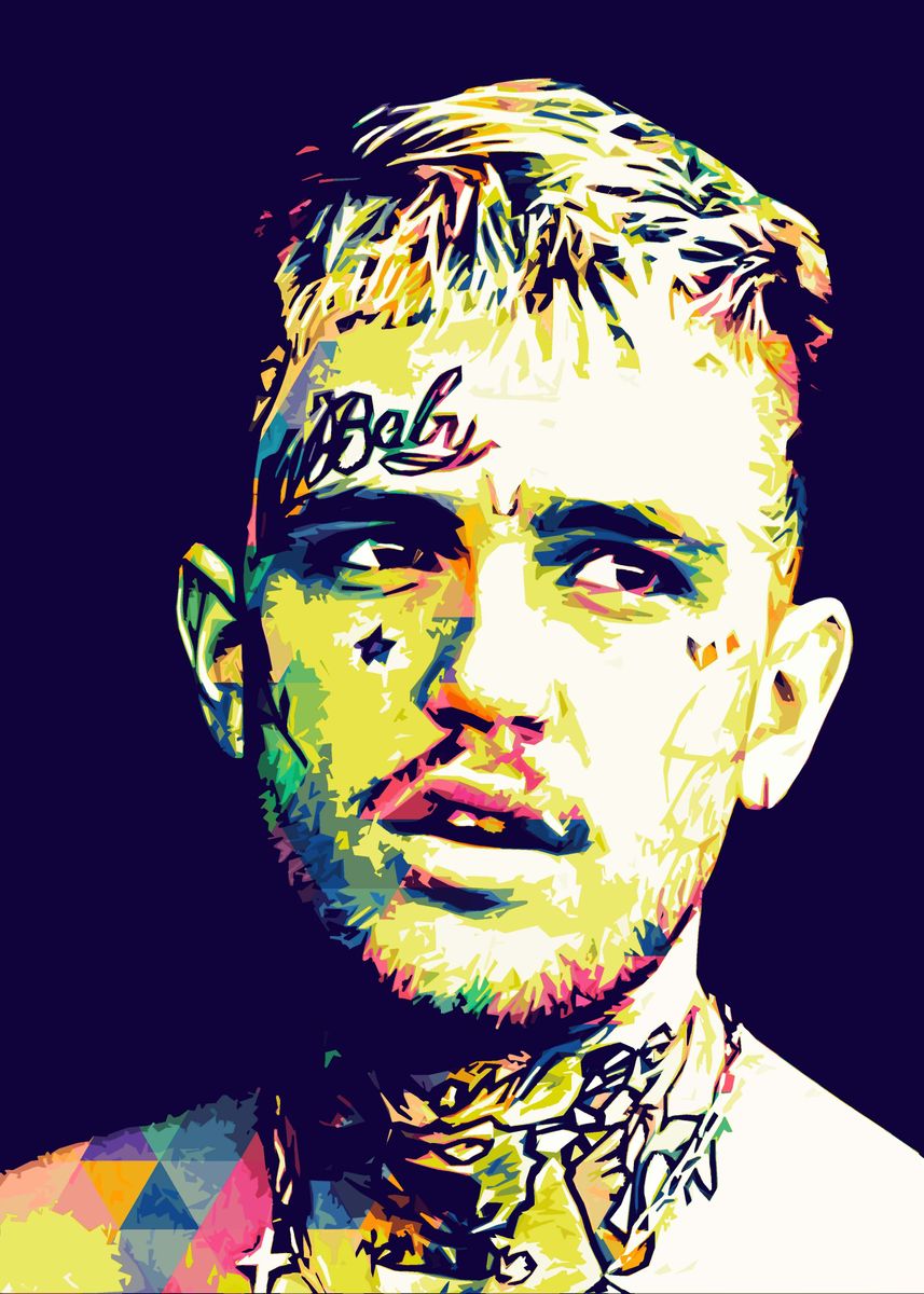 'Lil Peep ' Poster, picture, metal print, paint by San Illustrator ...