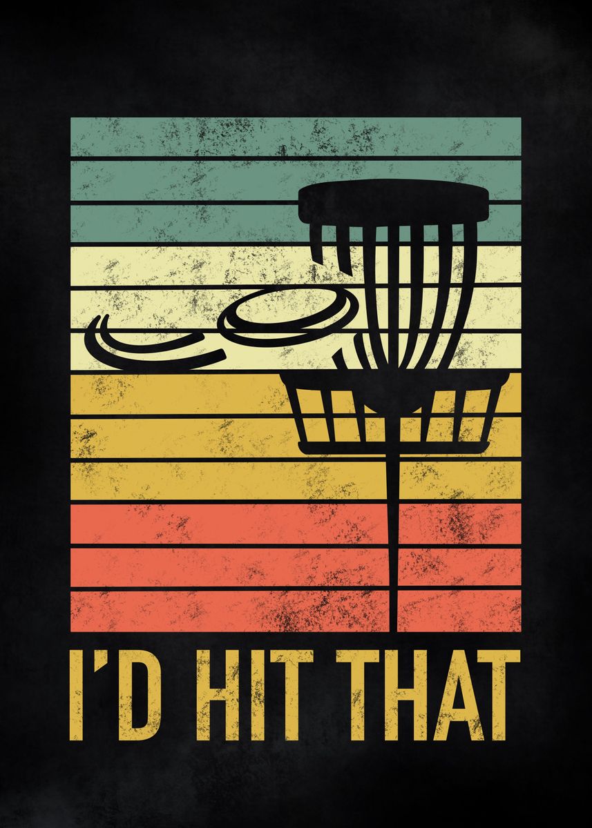 'Funny Disc Golf Player Pun' Poster, picture, metal print, paint by ...