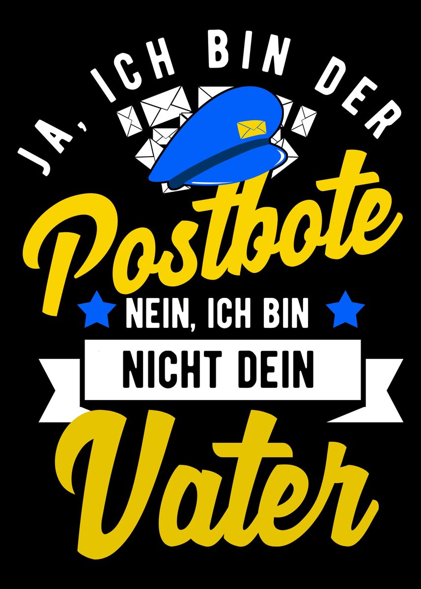 'Postman' Poster, picture, metal print, paint by Hexor | Displate