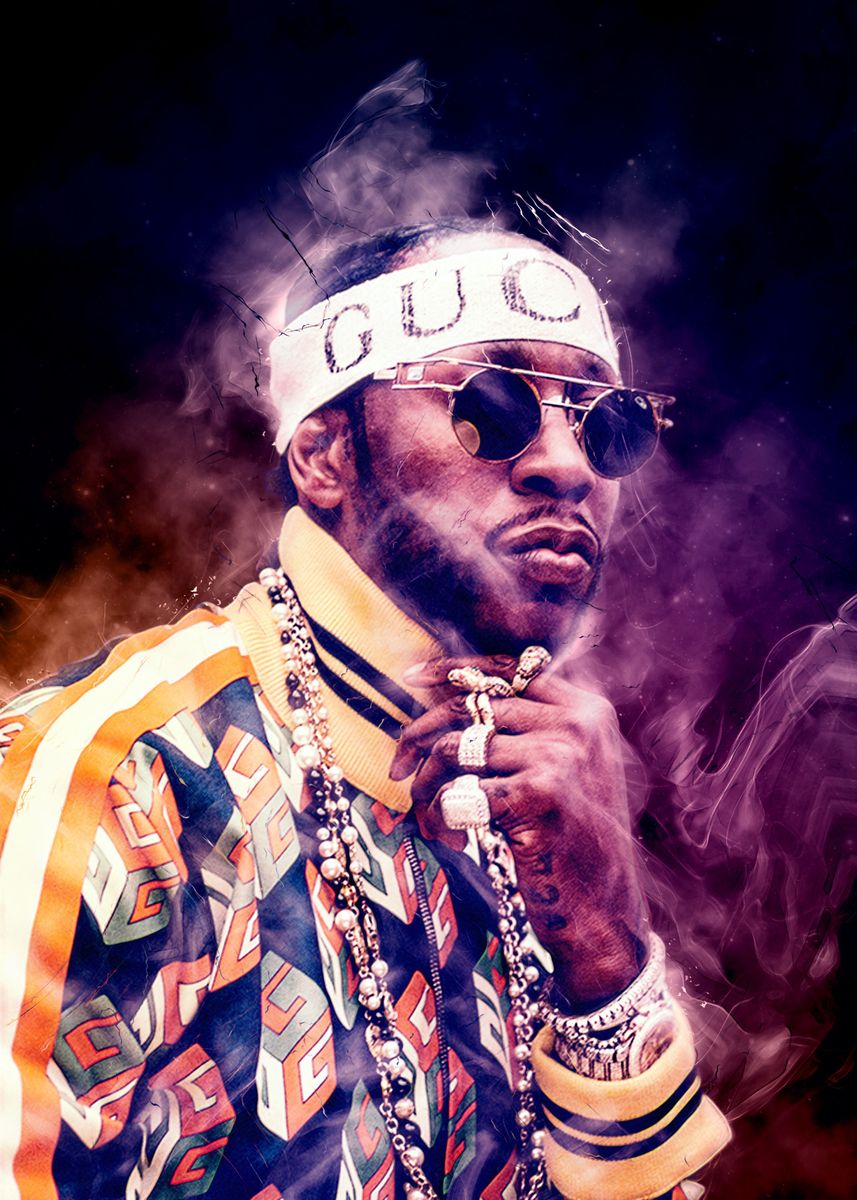 '2 Chainz' Poster, picture, metal print, paint by DTW GROUP | Displate