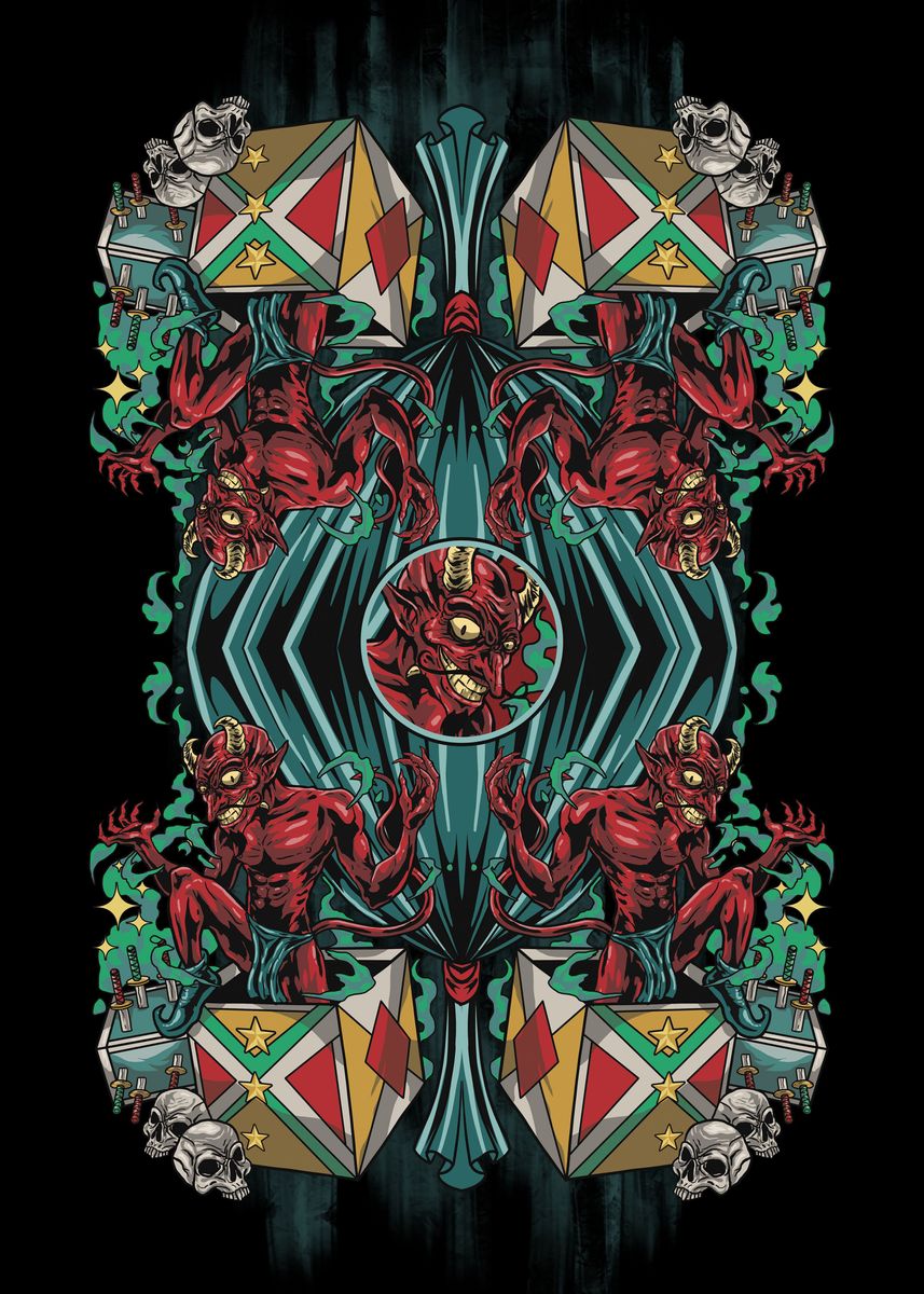 'black magic 10' Poster, picture, metal print, paint by Dario Crow ...