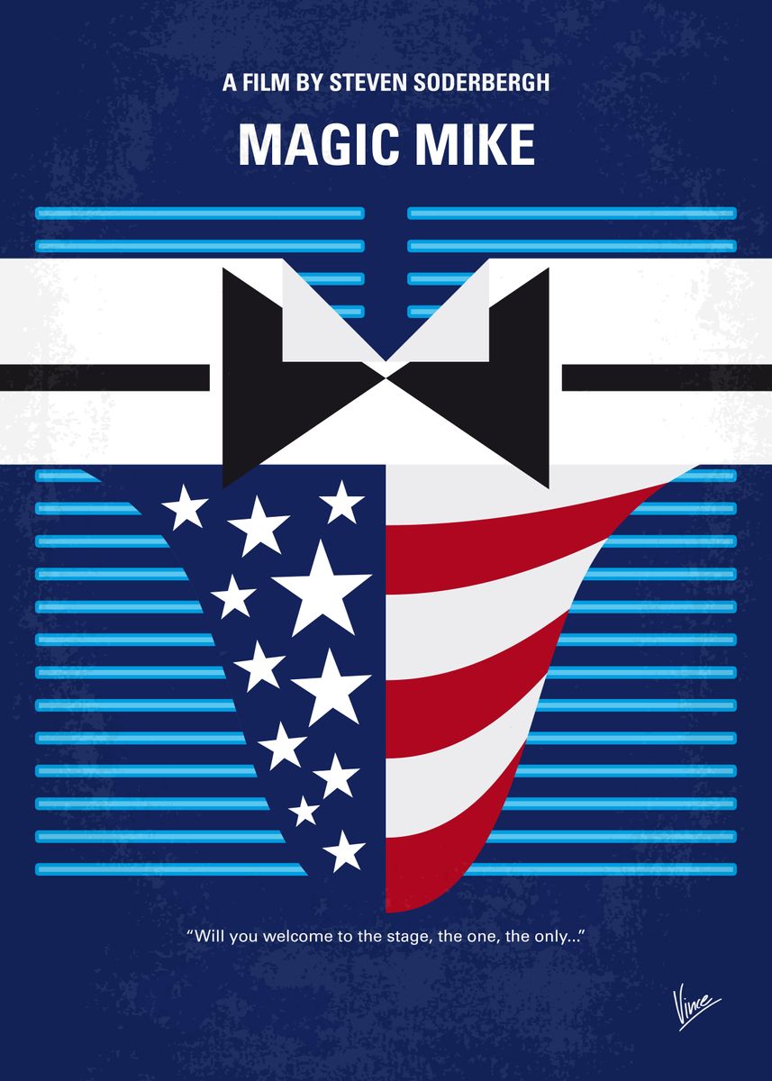 'No1195 My Magic Mike' Poster, picture, metal print, paint by Chungkong ...