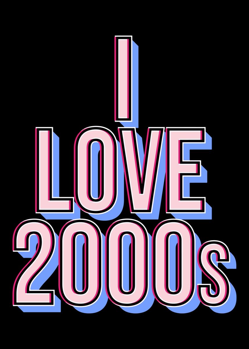 '2000s Party People 2000' Poster, picture, metal print, paint by ...