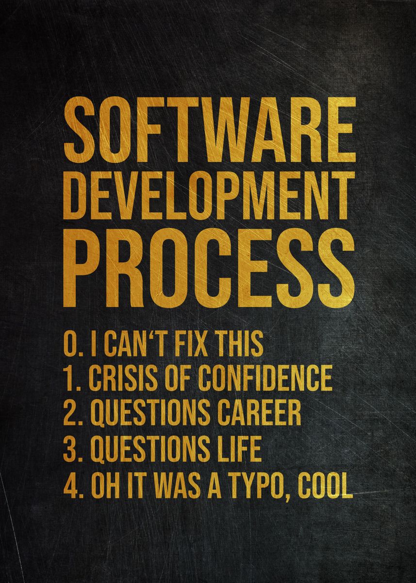 'Software Development' Poster, picture, metal print, paint by ...