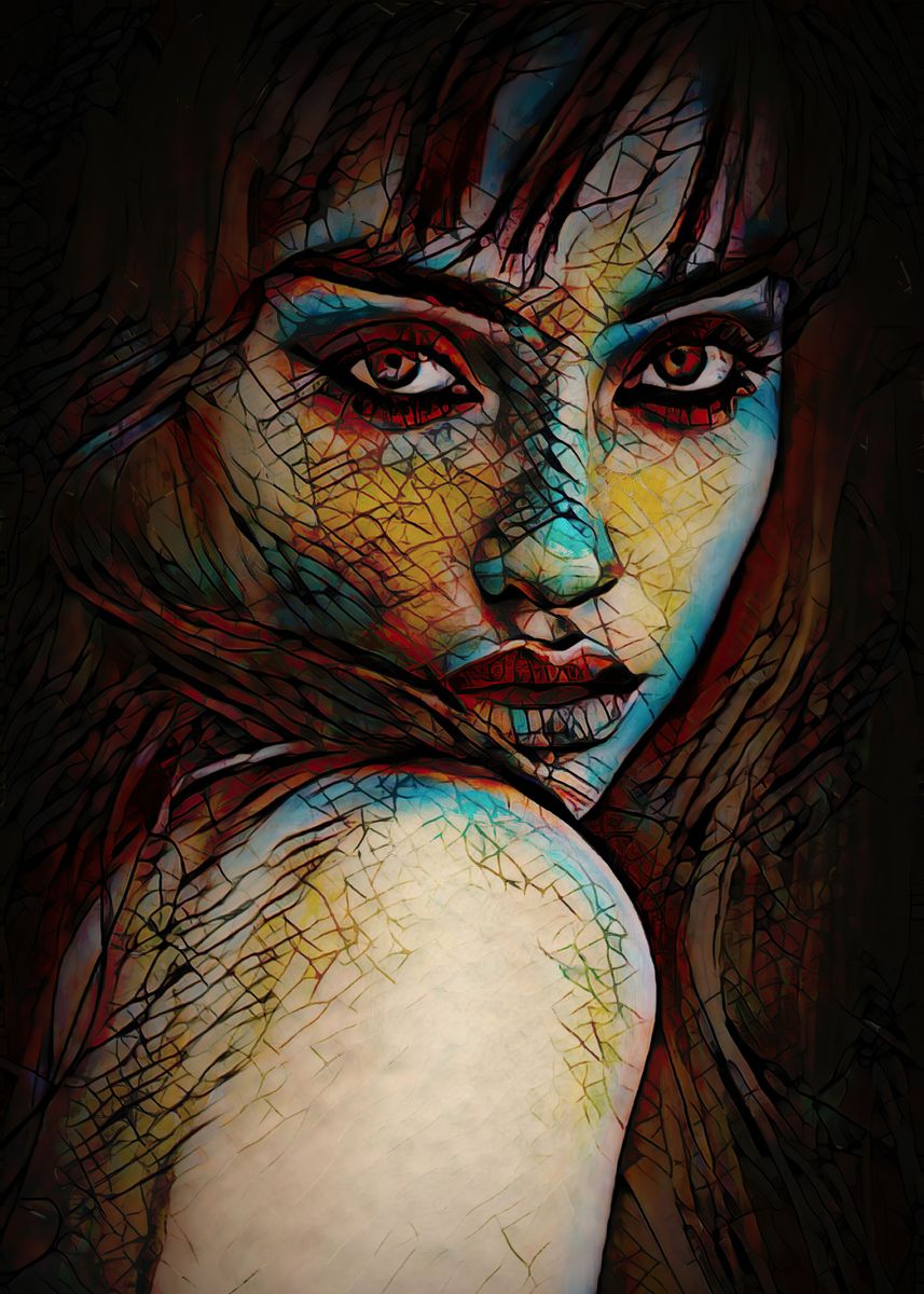 'Crazy' Poster, picture, metal print, paint by Aivaras Grauzinis | Displate