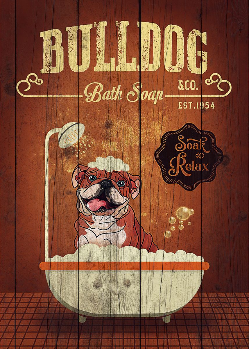 'Bulldog' Poster by Nick Cournoyer | Displate