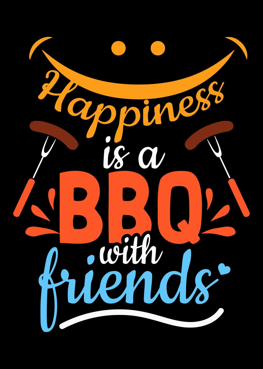 'Grill BBQ Grilling Cooking' Poster, picture, metal print, paint by ...