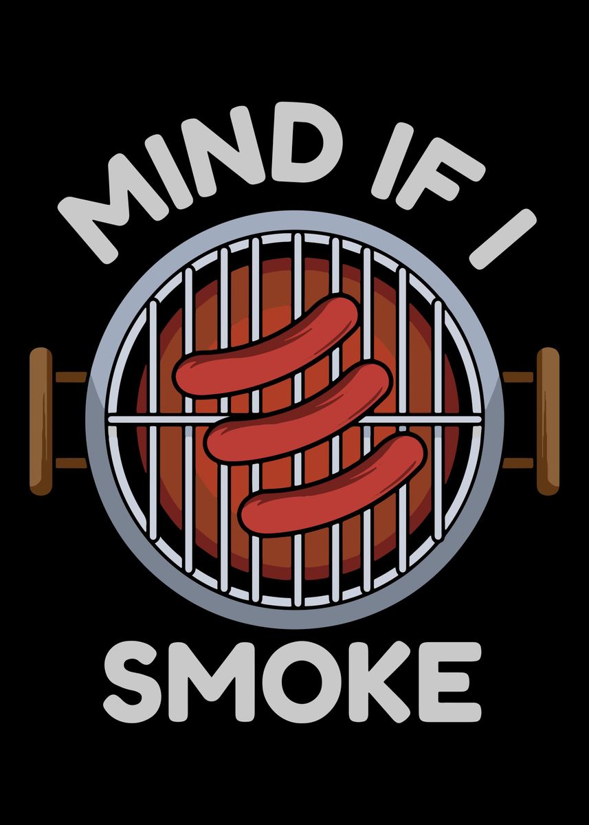 'Grill BBQ Grilling Cooking' Poster by Sebastian Wünsche | Displate