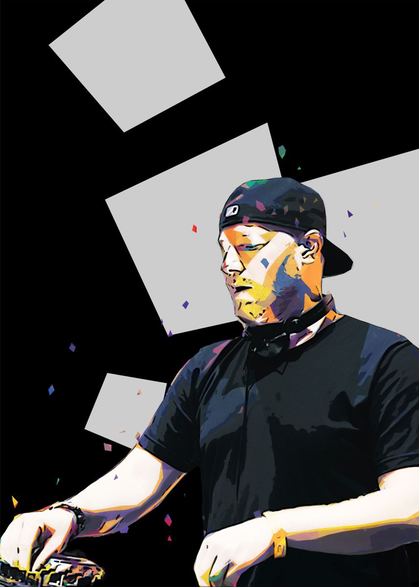 'Eric Prydz' Poster, picture, metal print, paint by MDA STUDIO | Displate