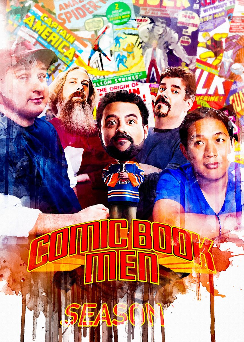 'Comic Book Men 5' Poster, picture, metal print, paint by Jeffery ...