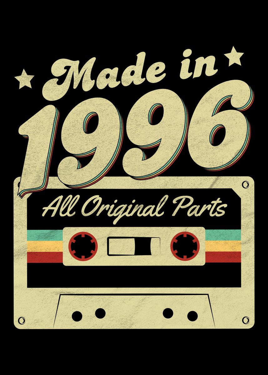 'Made in 1996' Poster by Cooldruck | Displate