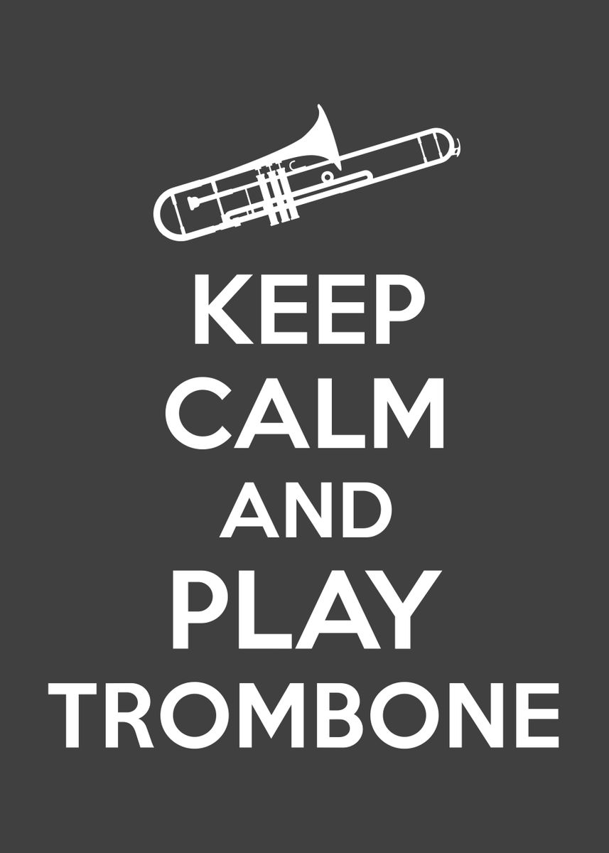 'Trombone' Poster by schmugo | Displate