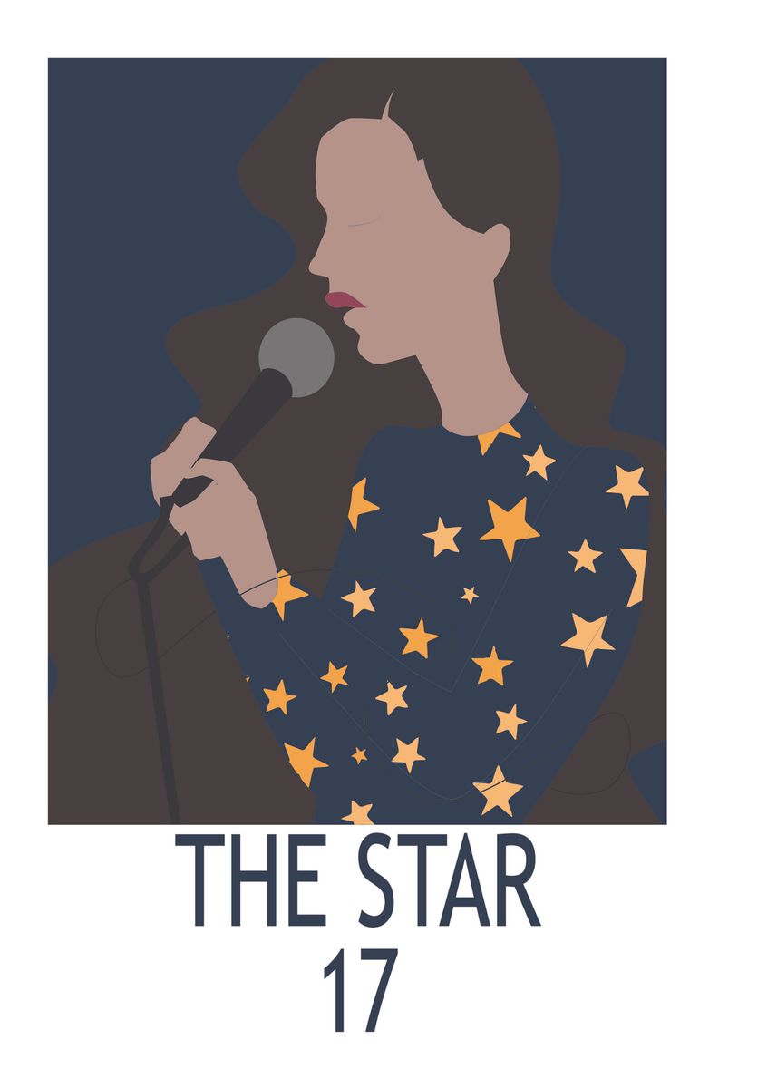 'The Star No17' Poster, picture, metal print, paint by Odette Charles ...