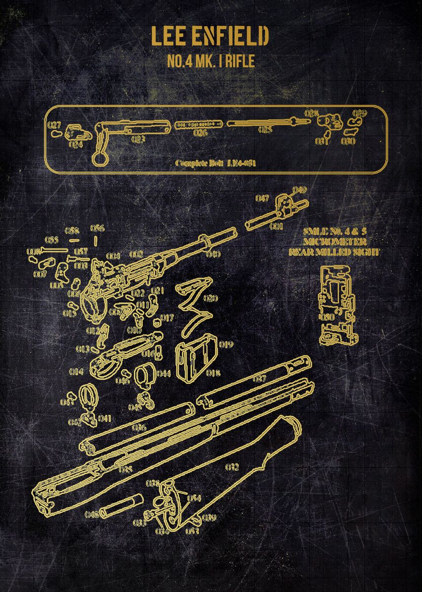 'lee enfield' Poster by MAXART DESIGN | Displate