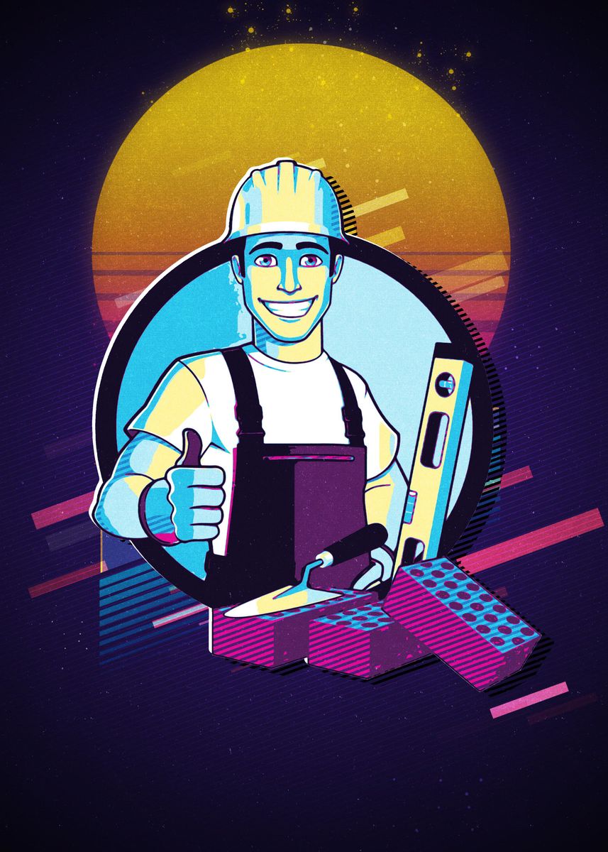 'builder' Poster by Kazmierczak | Displate